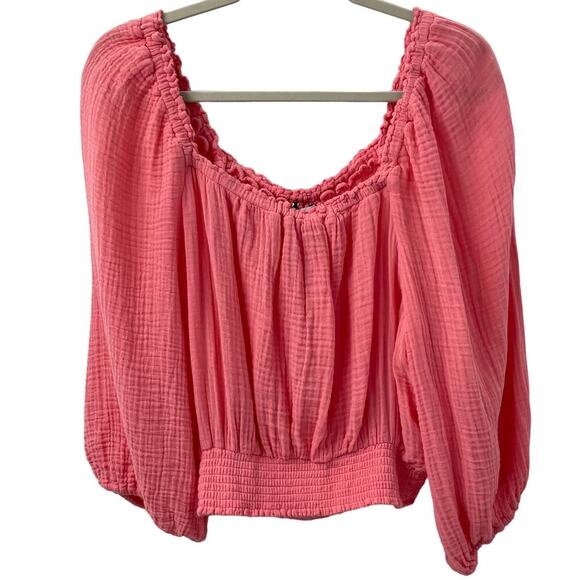 Michael Stars | Tops | Nwt Michael Stars L Kate Square Neck Smocked Top ...